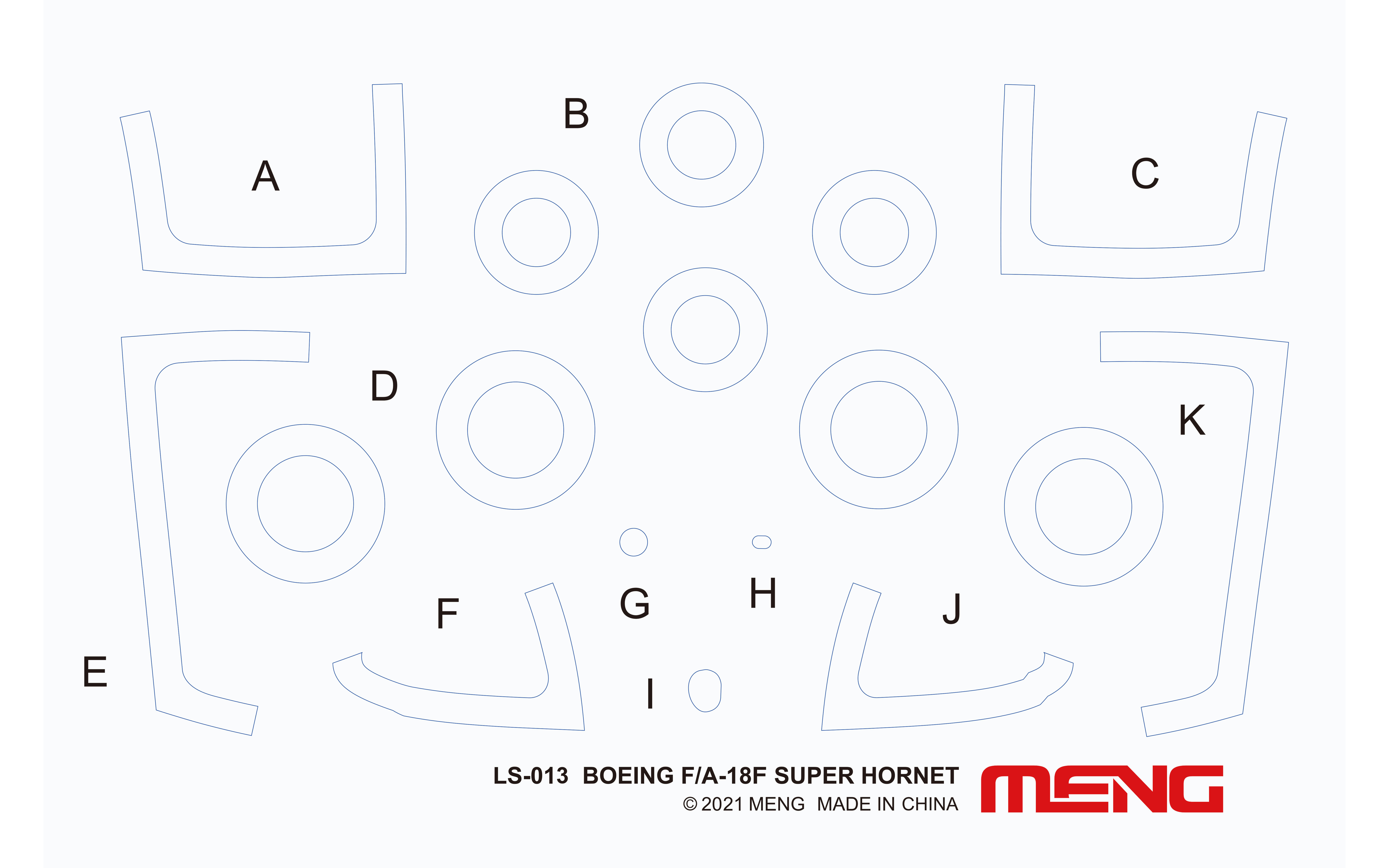 Boeing F/A-18F Super Hornet - Meng LS-013 | kingshobby.com