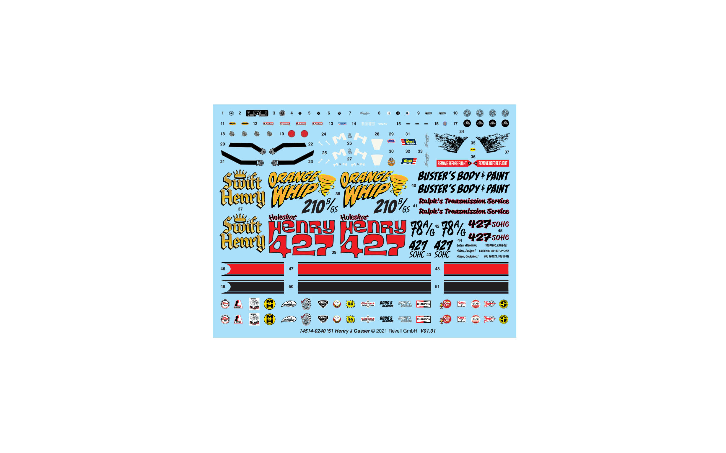 1951 Henry J Ford Gasser - Revell 14514 | kingshobby.com