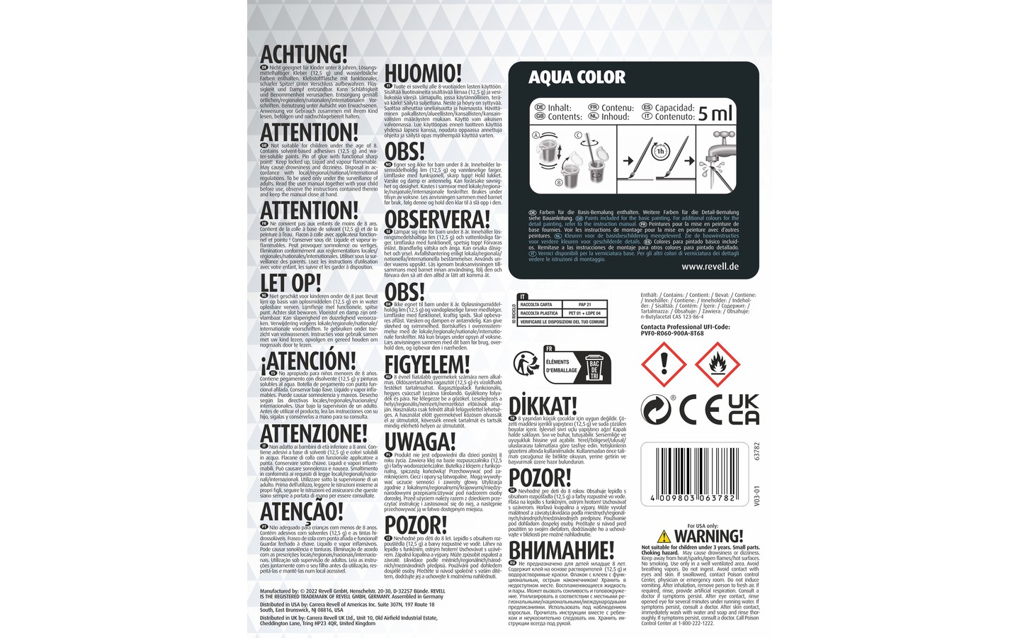 Grumman F-14A Tomcat Model Set - Revell 63782 | kingshobby.com