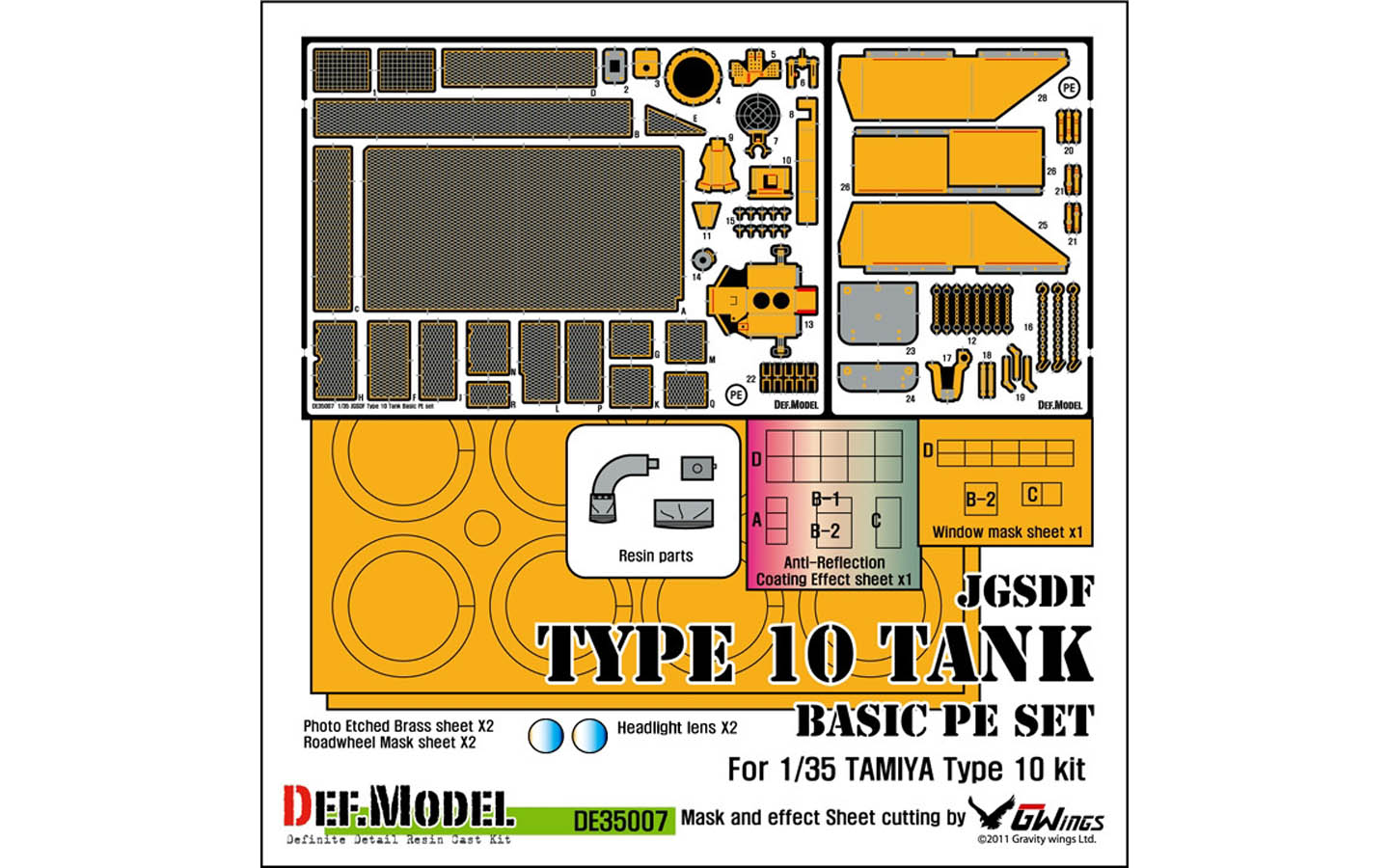 JGSDF Type 10 Tank/Def Pe Part - Tank School Markings - Tamiya 25173 ...