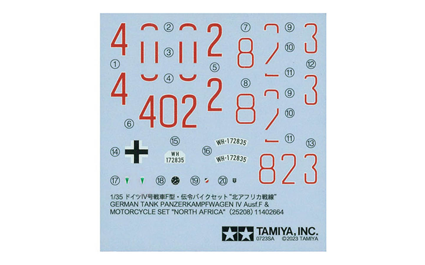 Panzerkampfwagen IV Ausf.F & Motorcycle, North Africa - Tamiya 25208 ...