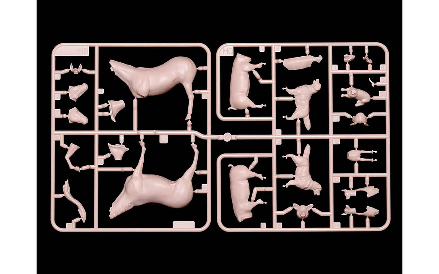 Livestock Set II - Tamiya 35385 | kingshobby.com