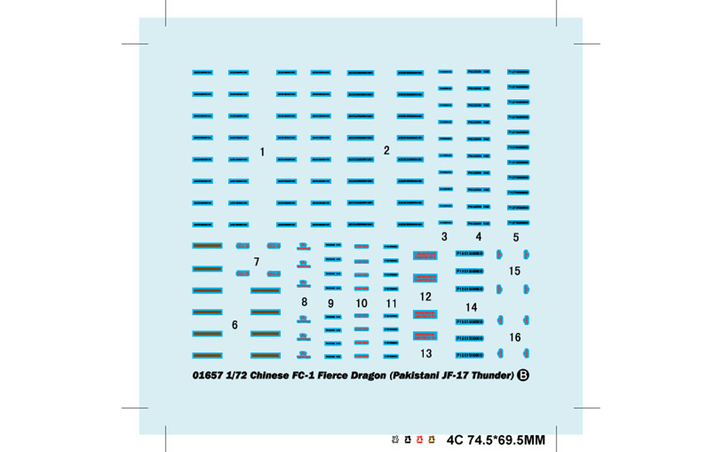 Chinese FC-1 Fierce Dragon (Pakistani JF-17 Thunder) - Trumpeter 01657 ...