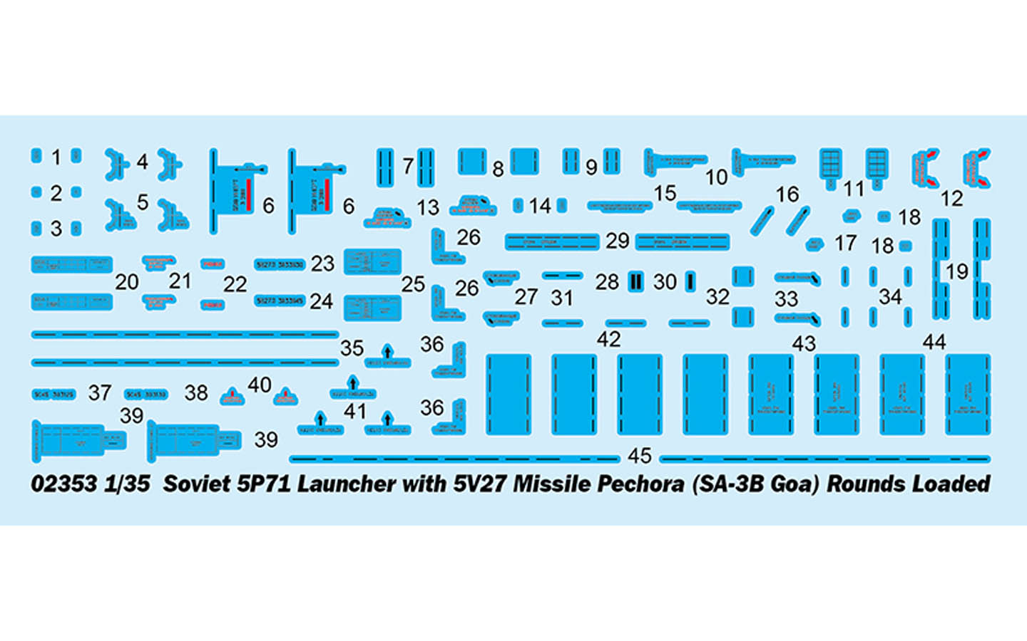 Soviet 5P71 Launcher with 5V27 Missile Pechora (SA-3B Goa) Rounds ...