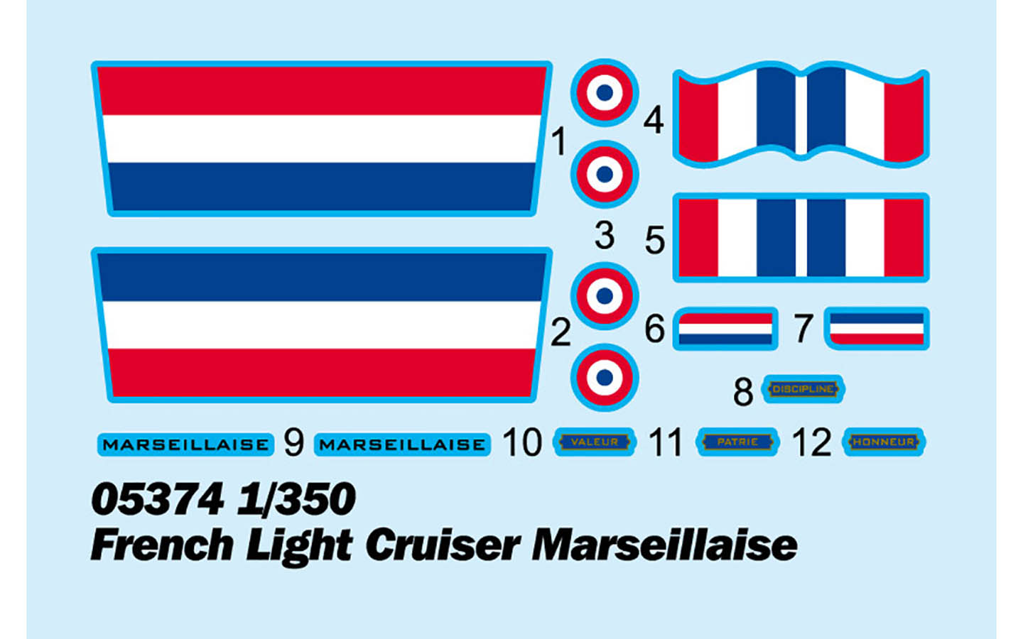 French Light Cruiser Marseillaise - Trumpeter 05374 | kingshobby.com