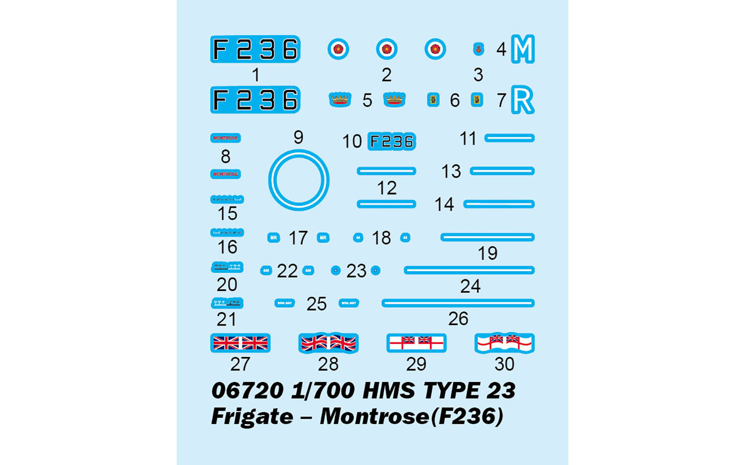HMS Type 23 Frigate Montrose (F236) - Trumpeter 06720 | kingshobby.com