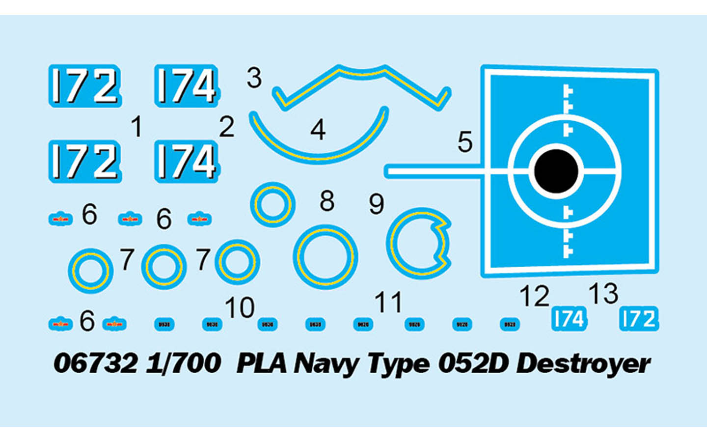 PLA Navy Type 052D Destroyer - Trumpeter 06732 | kingshobby.com