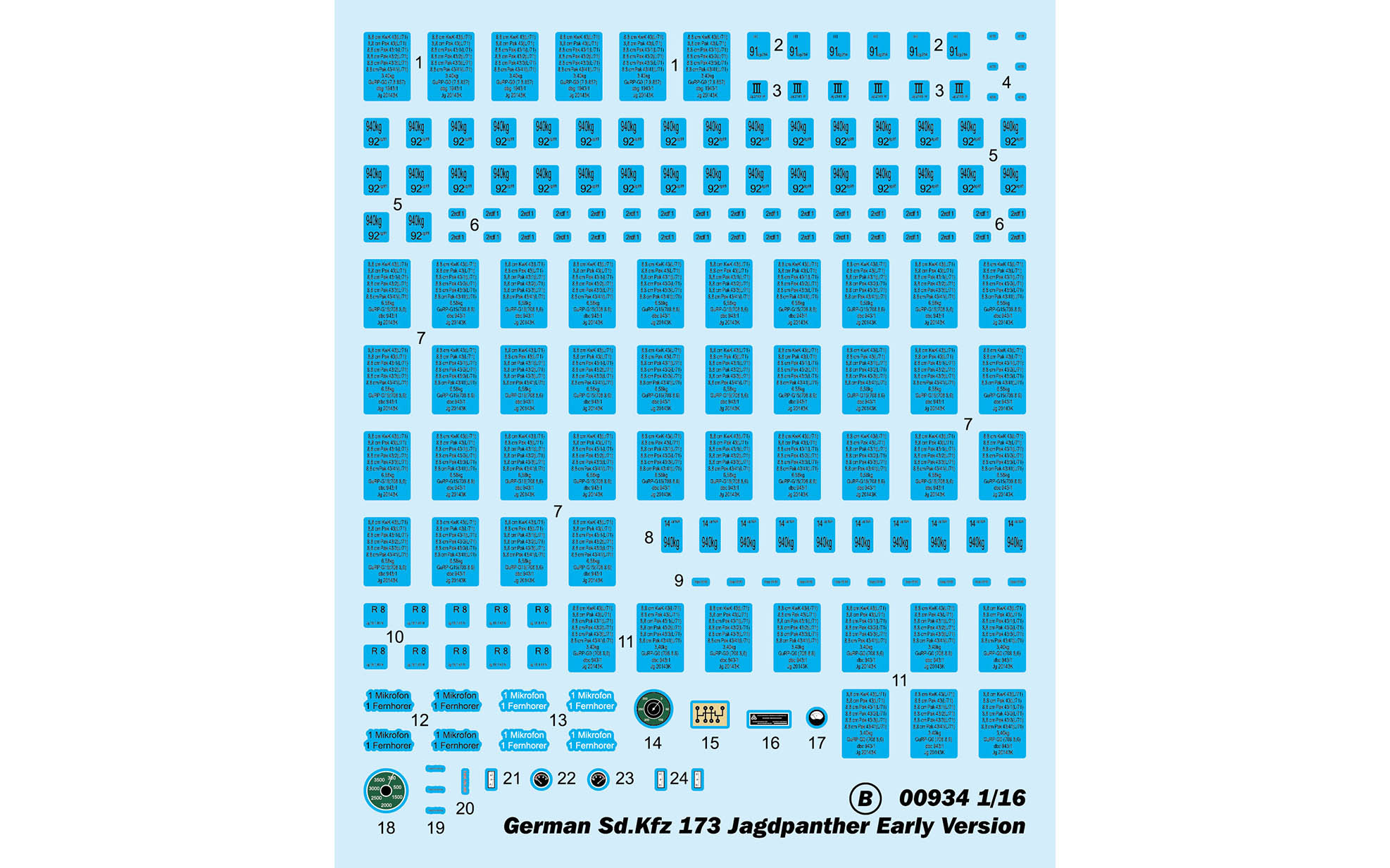German Sd.Kfz 173 Jagdpanther Early Version - Trumpeter 00934 ...
