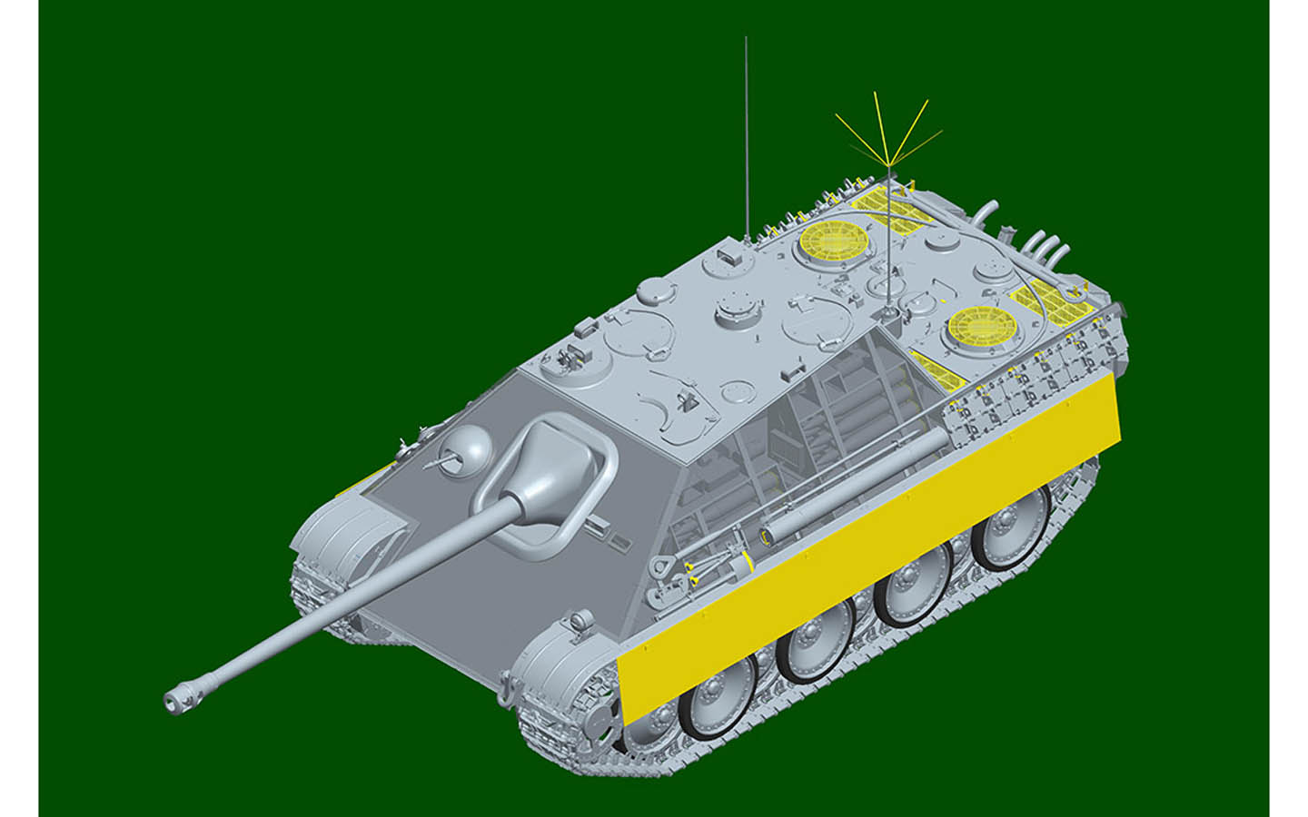 German Sd.Kfz 173 Jagdpanther Early Version - Trumpeter 00934 ...