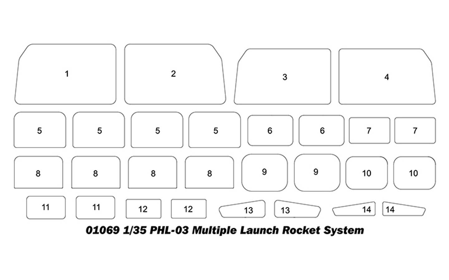 PHL-03 Multiple Launch Rocket System - Trumpeter 01069 | kingshobby.com