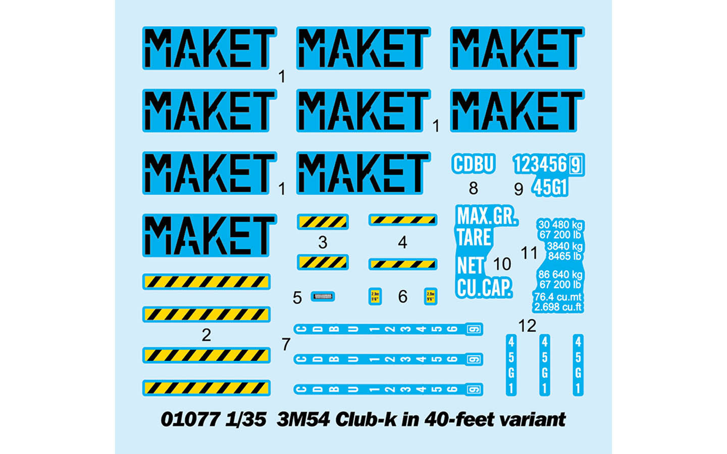 3M54 Club-K in 40-feet Variant - Trumpeter 01077 | kingshobby.com