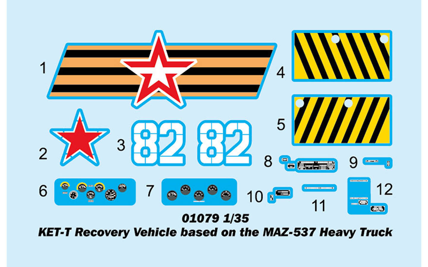 KET-T Recovery Vehicle Based on MAZ537 Heavy Truck - Trumpeter 01079 ...