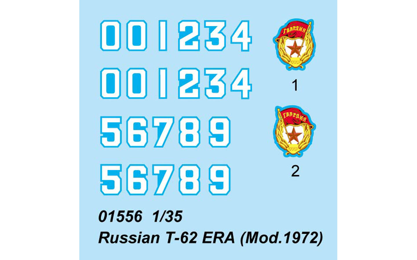 Russian T-62 ERA (Model 1972) - Trumpeter 01556 | kingshobby.com