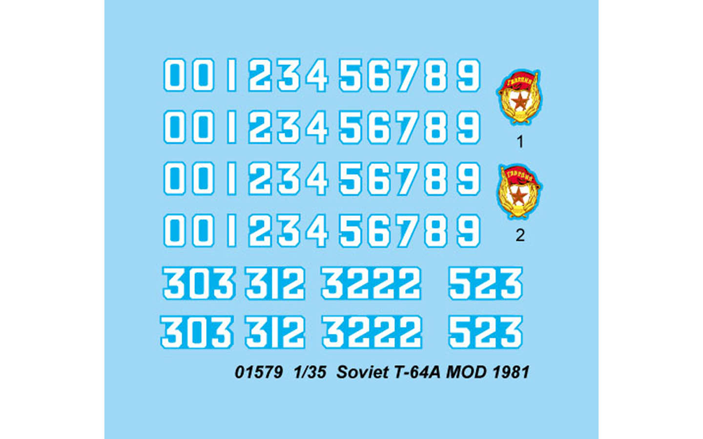 Soviet T-64A Model 1981 - Trumpeter 01579 | kingshobby.com