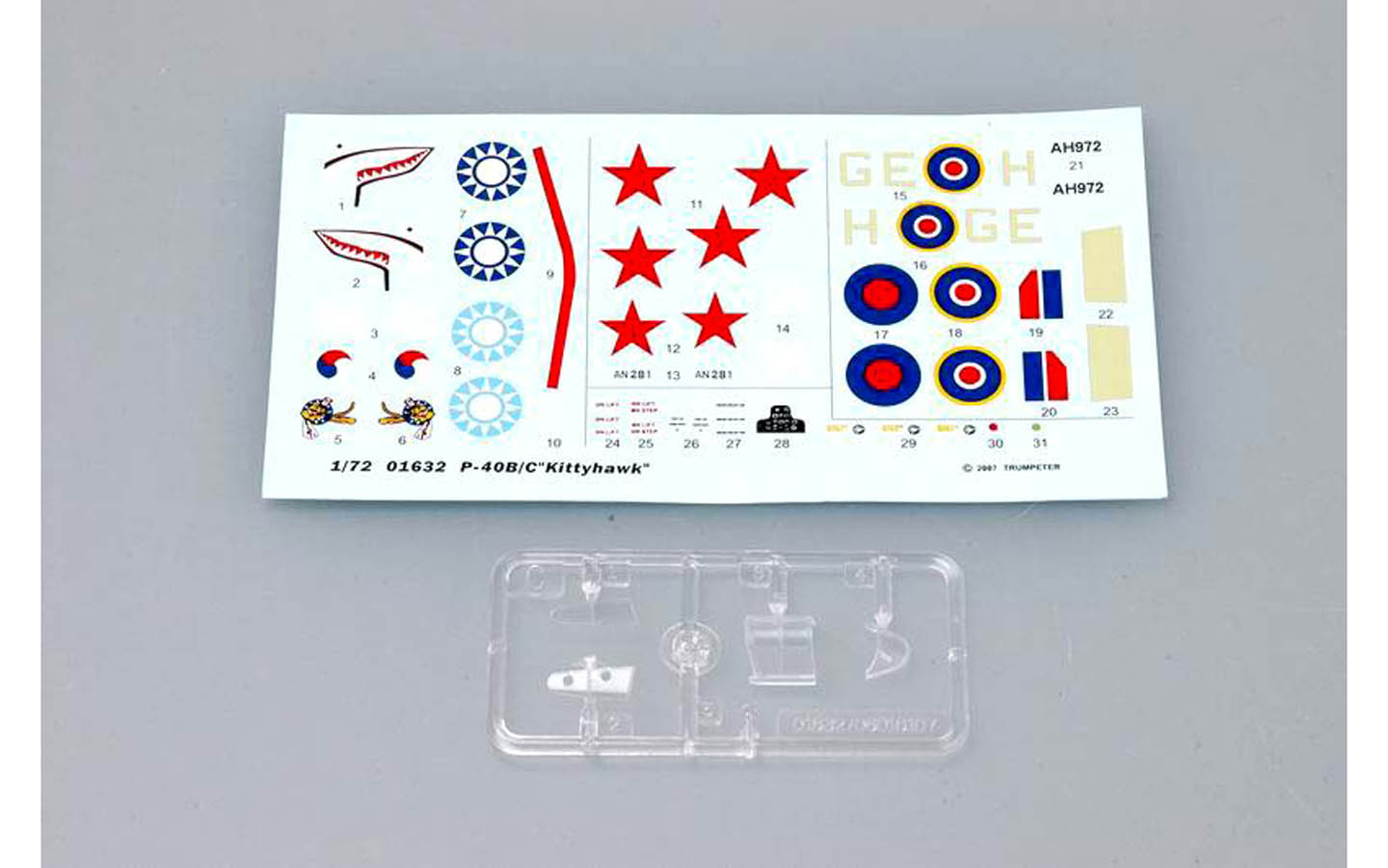 P-40B/C Warhawk - Trumpeter 01632 | kingshobby.com