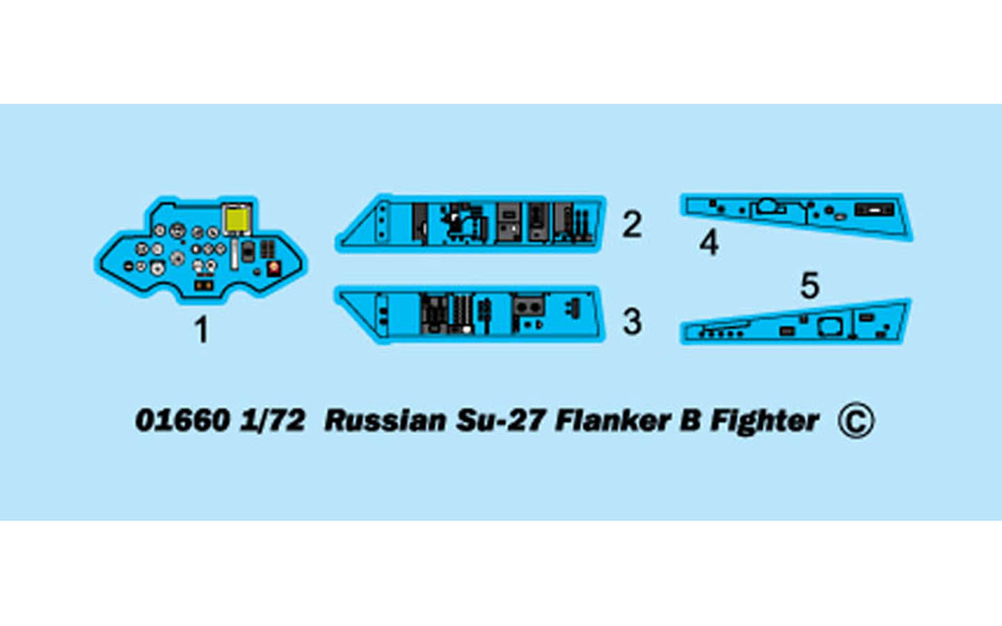 Russian Su-27 Flanker B Fighter - Trumpeter 01660 | kingshobby.com