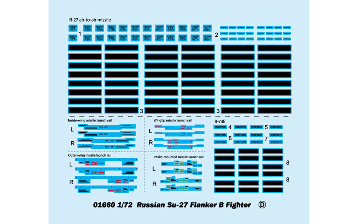 Russian Su-27 Flanker B Fighter - Trumpeter 01660 | kingshobby.com