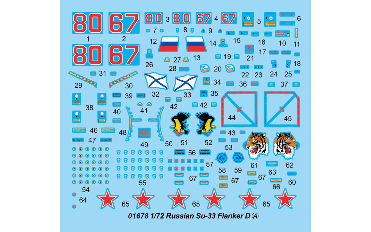 Russian Su-33 Flanker D - Trumpeter 01678 | kingshobby.com