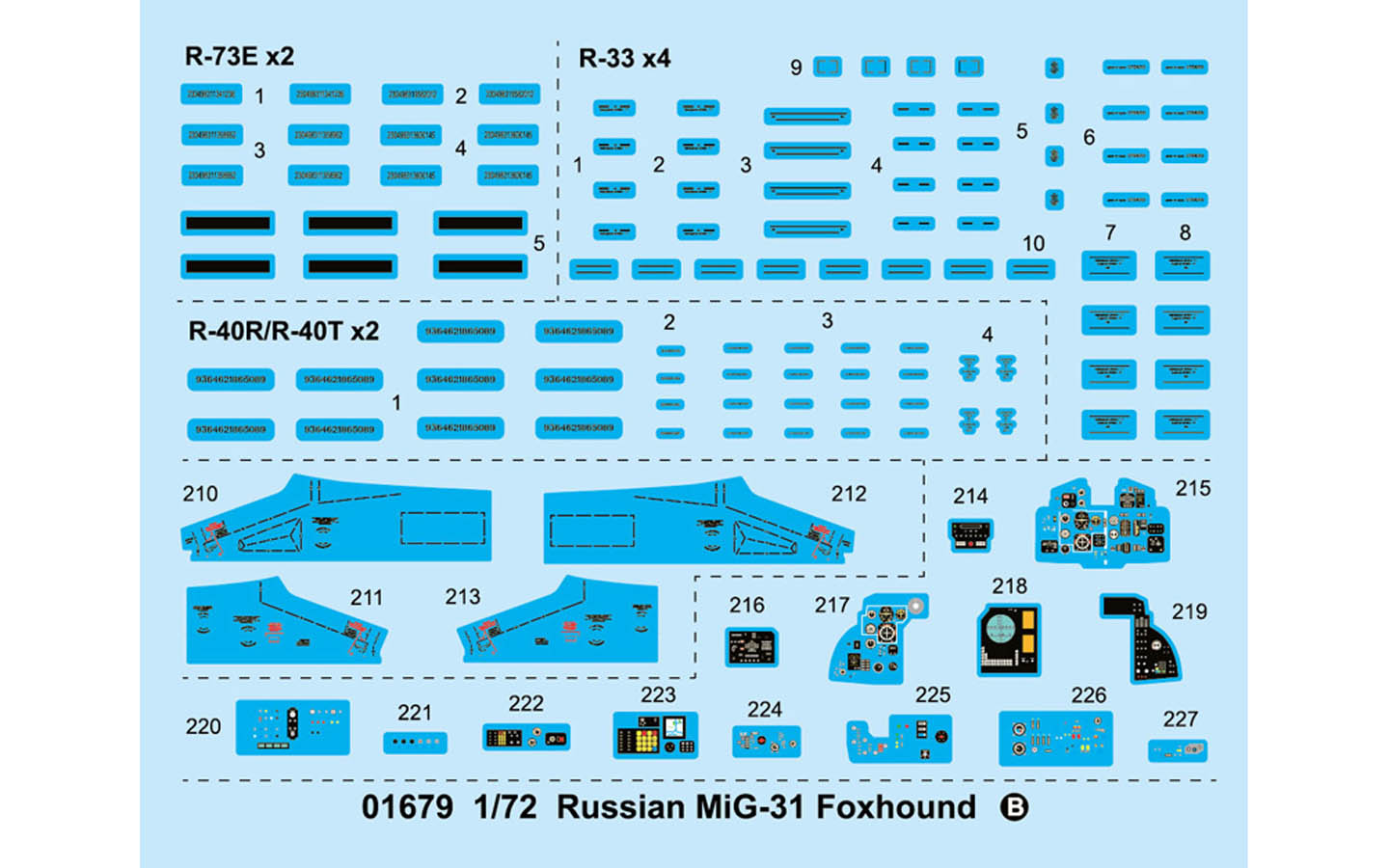 Russian MiG-31 Foxhound - Trumpeter 01679 | kingshobby.com