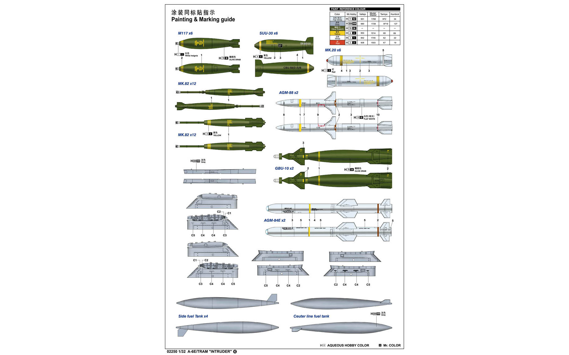 A-6E/Tram, Intruder - Trumpeter 02250 | kingshobby.com
