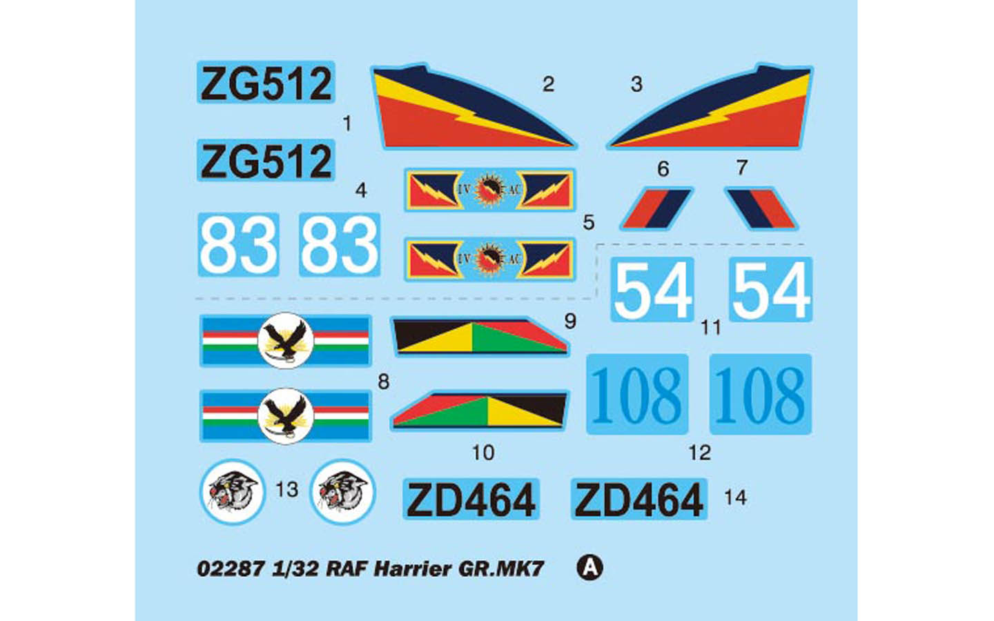 RAF Harrier GR.MK7 - Trumpeter 02287 | kingshobby.com