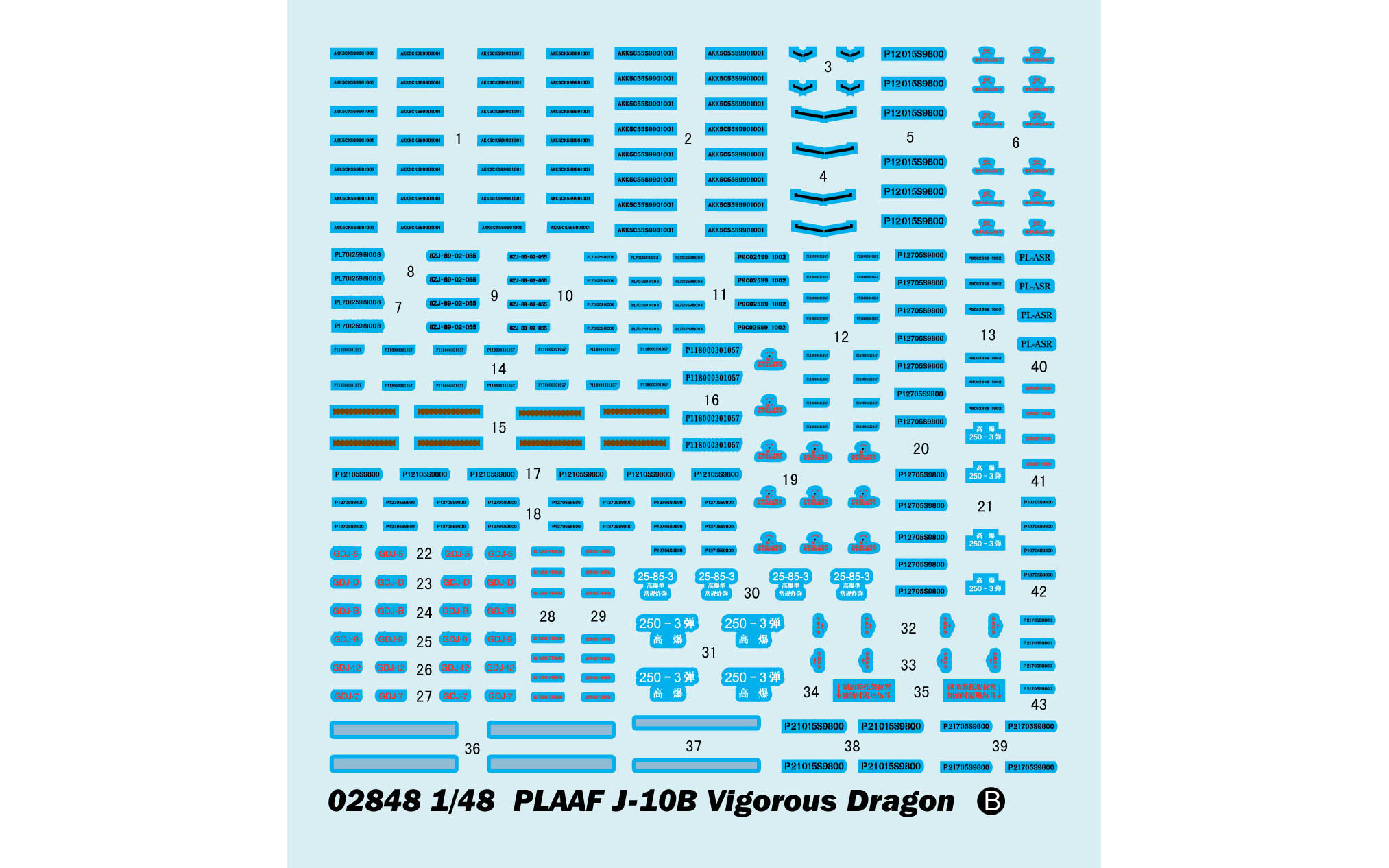 PLAAF J-10B, Vigorous Dragon - Trumpeter 02848 | kingshobby.com