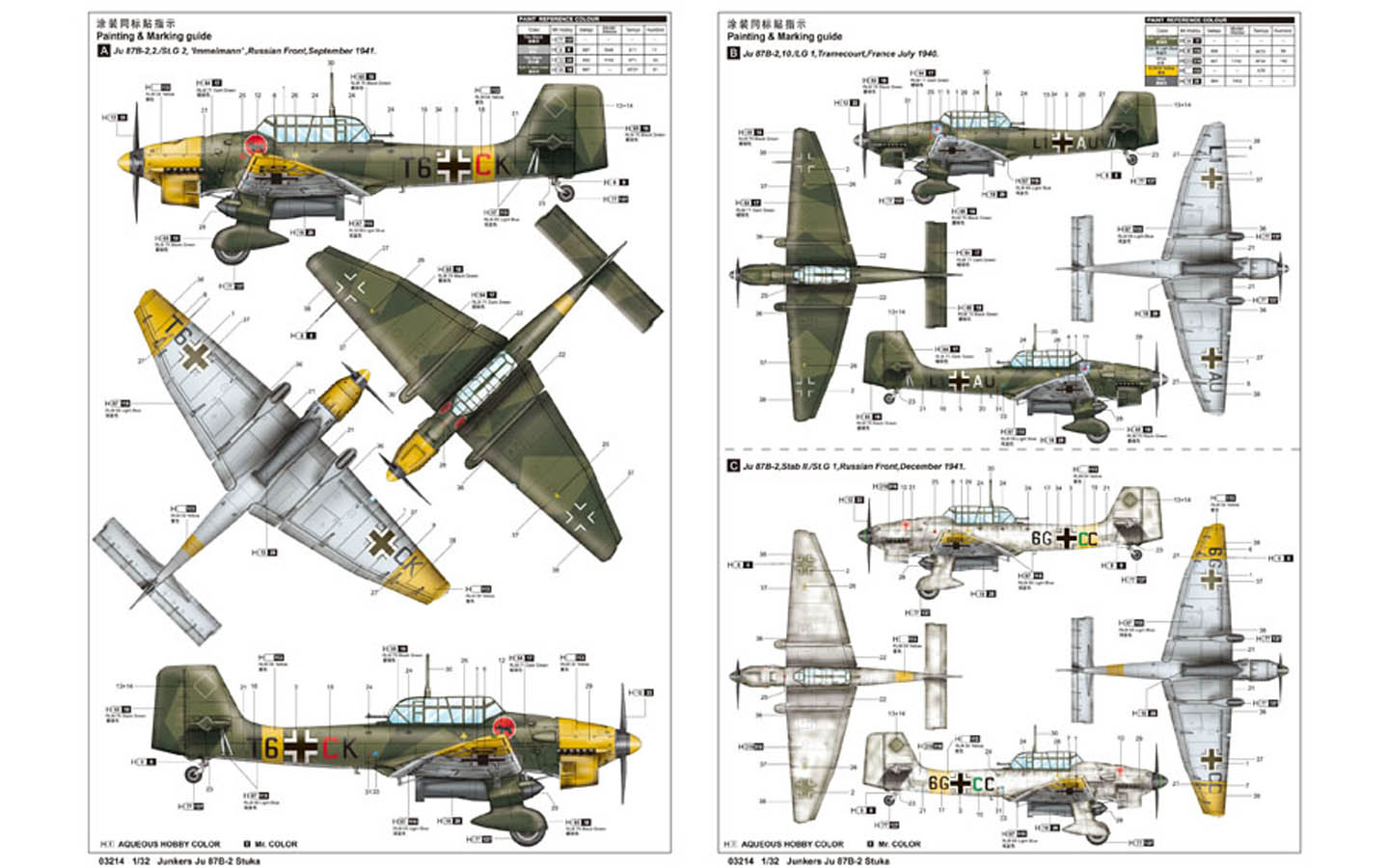 Junkers Ju-87B-2 Stuka - Trumpeter 03214 | kingshobby.com