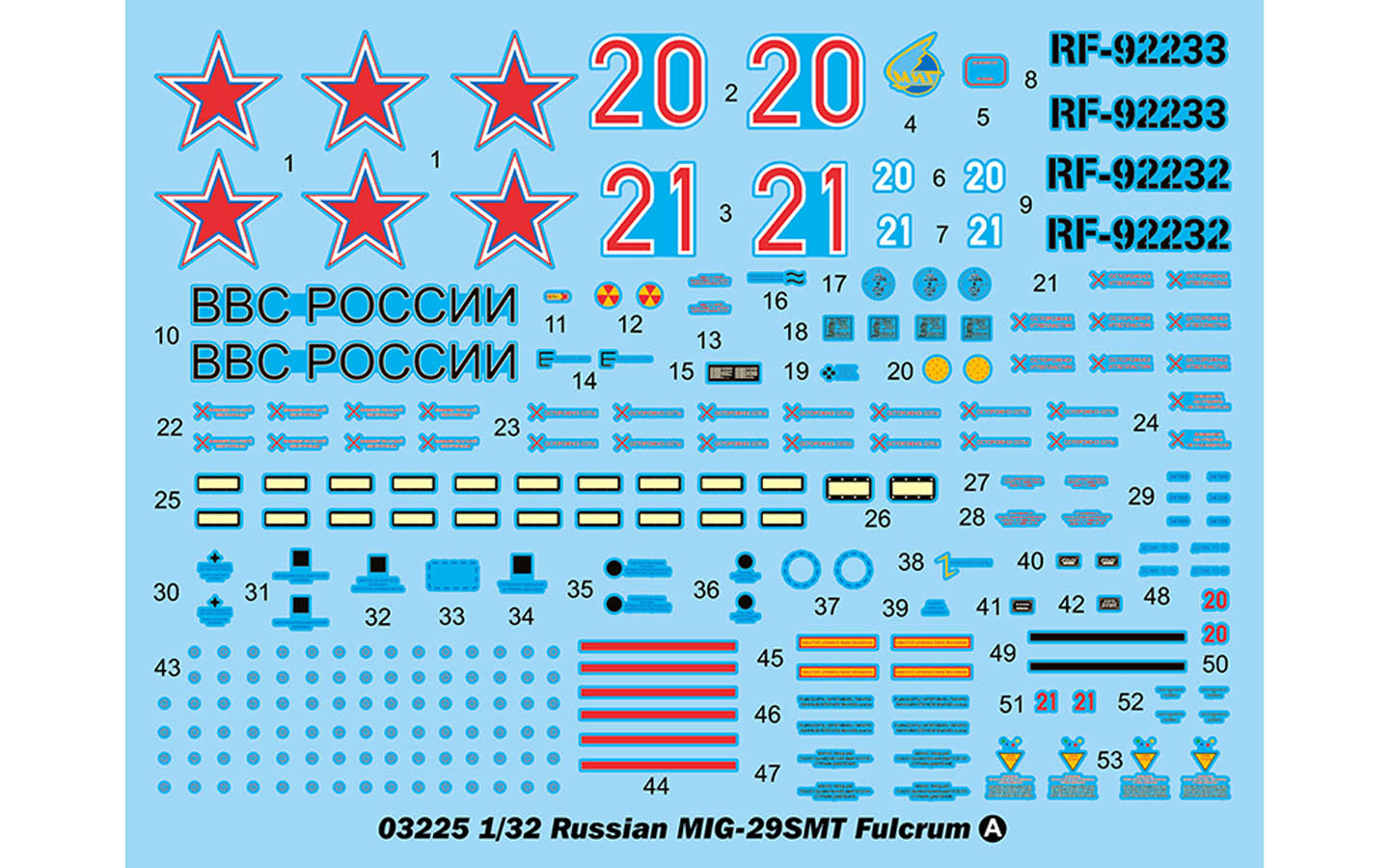 Russian MIG-29SMT Fulcrum - Trumpeter 03225 | kingshobby.com