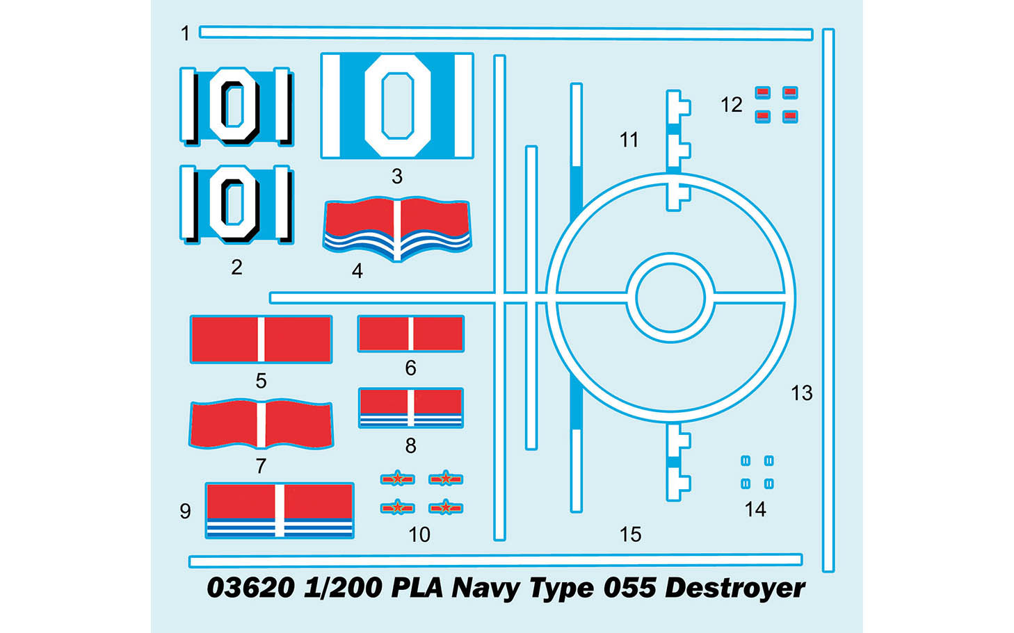 PLA Navy Type 055 Destroyer - Trumpeter 03620 | kingshobby.com