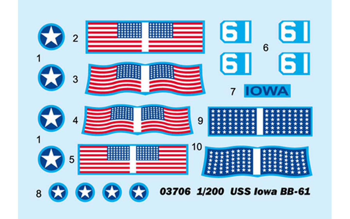 USS Iowa BB-61 - Trumpeter 03706 | kingshobby.com