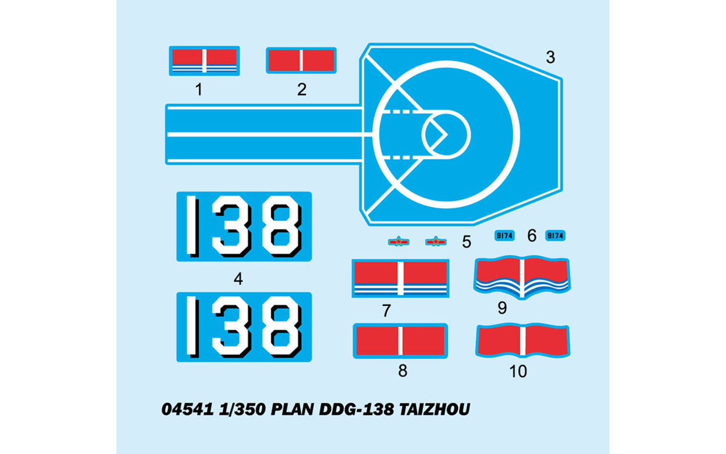 PLAN DDG-138 Taizhou - Trumpeter 04541 | kingshobby.com