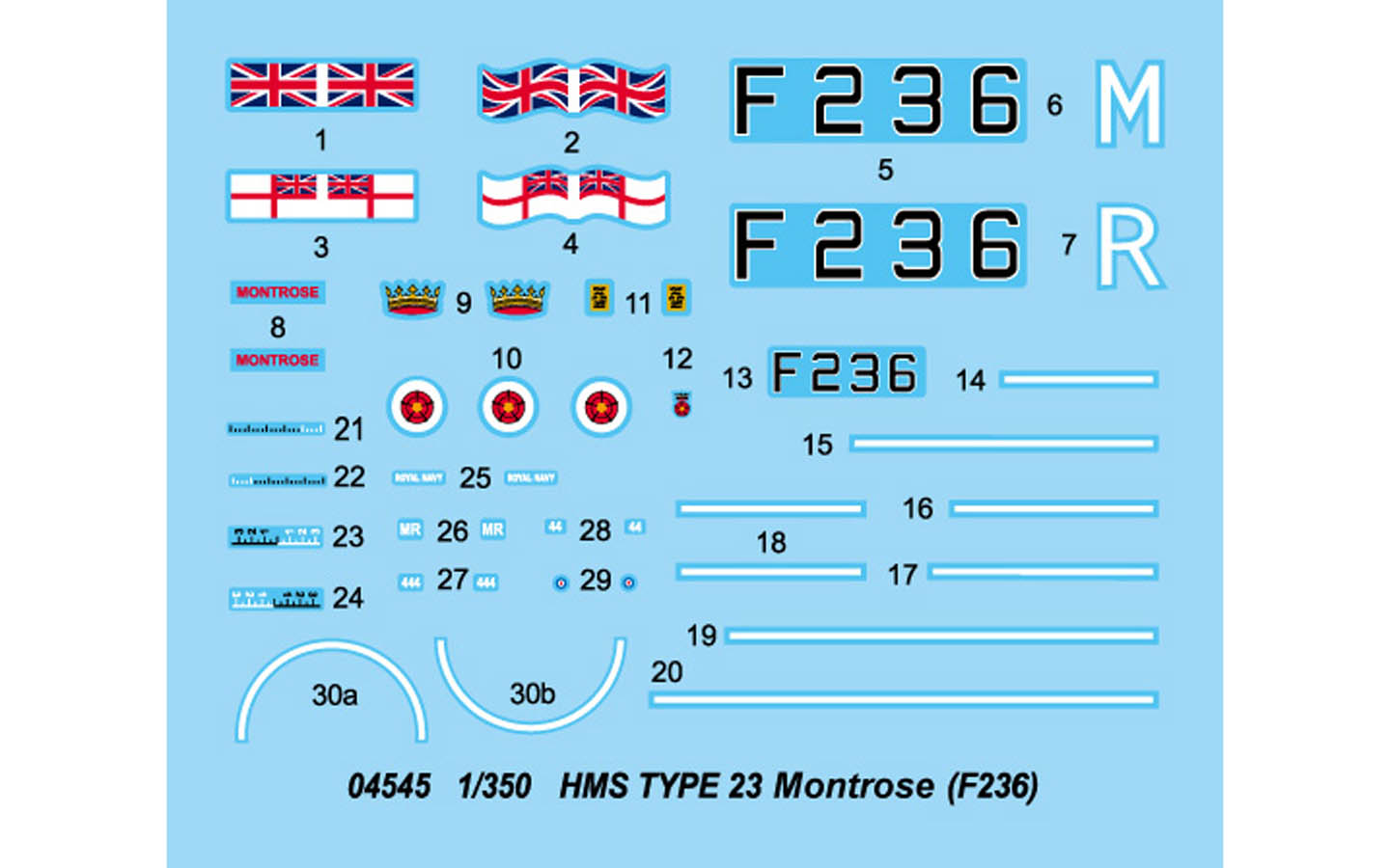 HMS Type 23 Frigate, Montrose F236 - Trumpeter 04545 | kingshobby.com