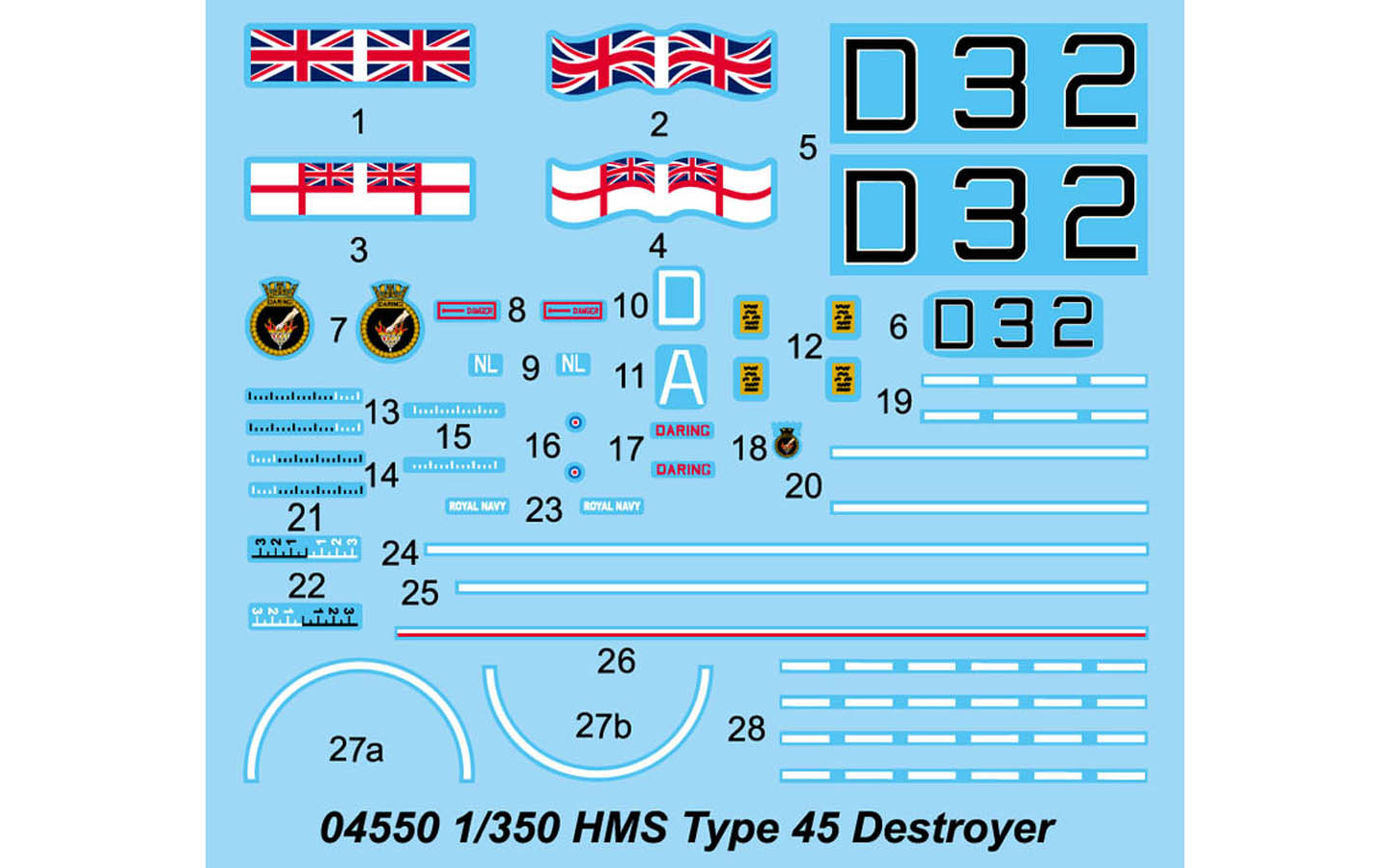 HMS Type 45 Destroyer - Trumpeter 04550 | kingshobby.com