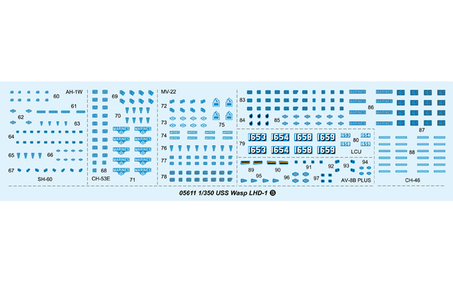 USS Wasp LHD-1 - Trumpeter 05611 | kingshobby.com
