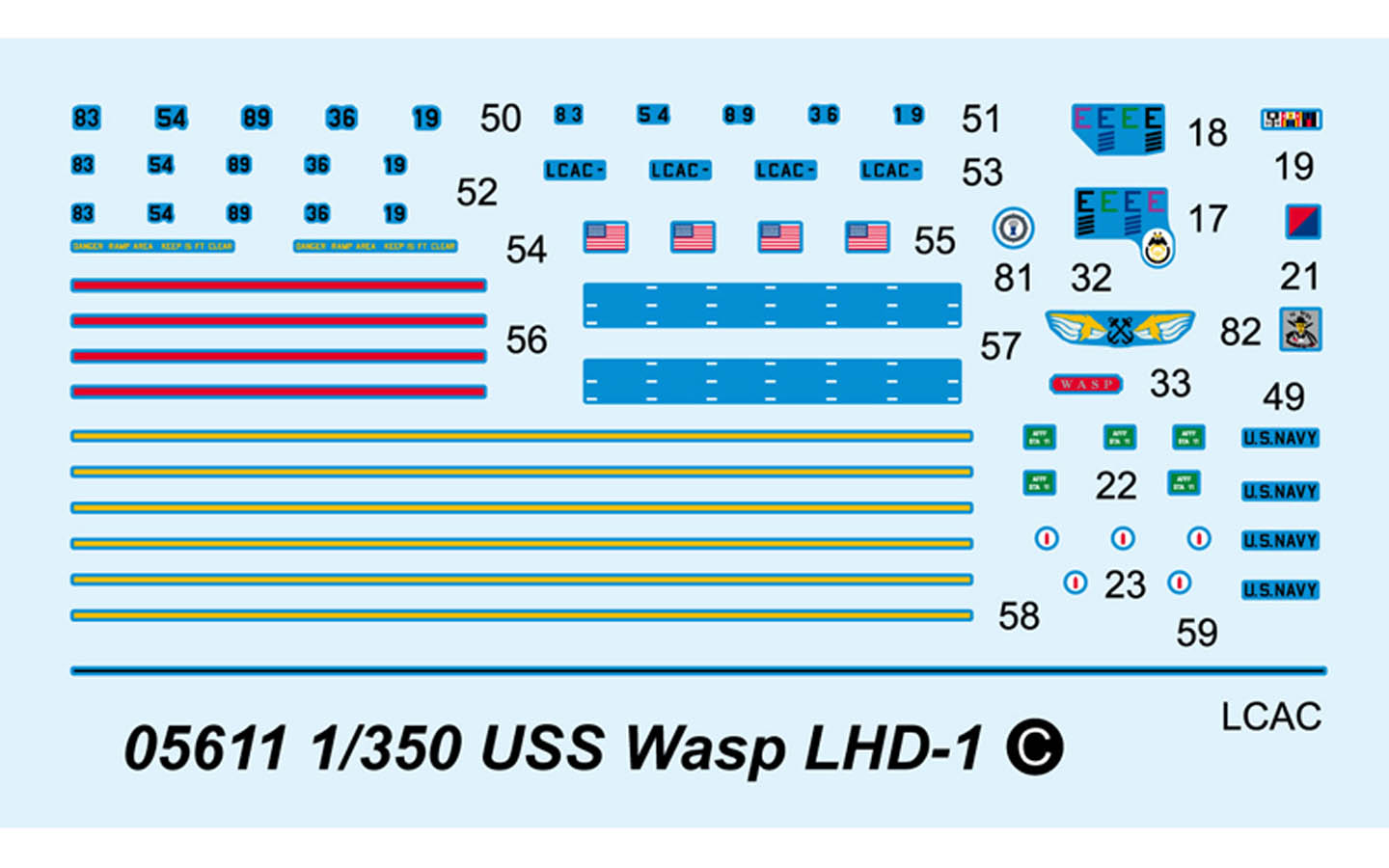 USS Wasp LHD-1 - Trumpeter 05611 | kingshobby.com