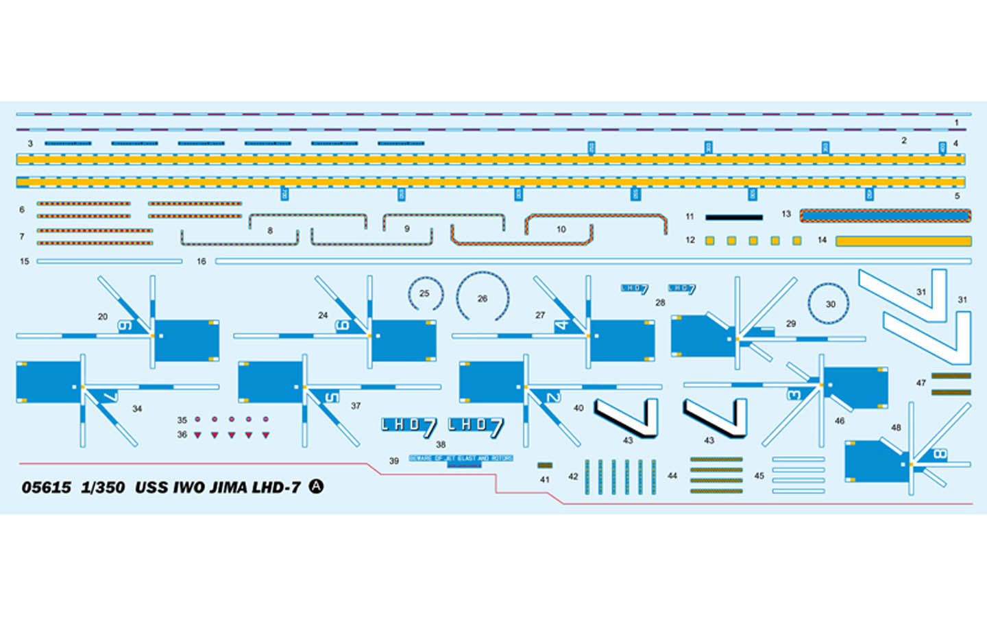 USS Iwo Jima LHD-7 - Trumpeter 05615 | kingshobby.com