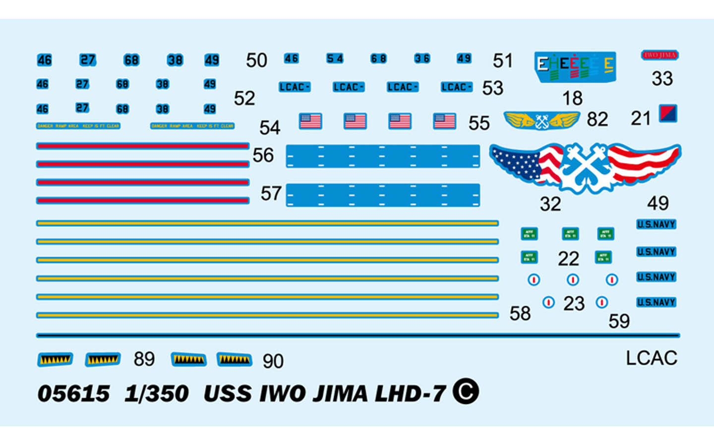 USS Iwo Jima LHD-7 - Trumpeter 05615 | kingshobby.com