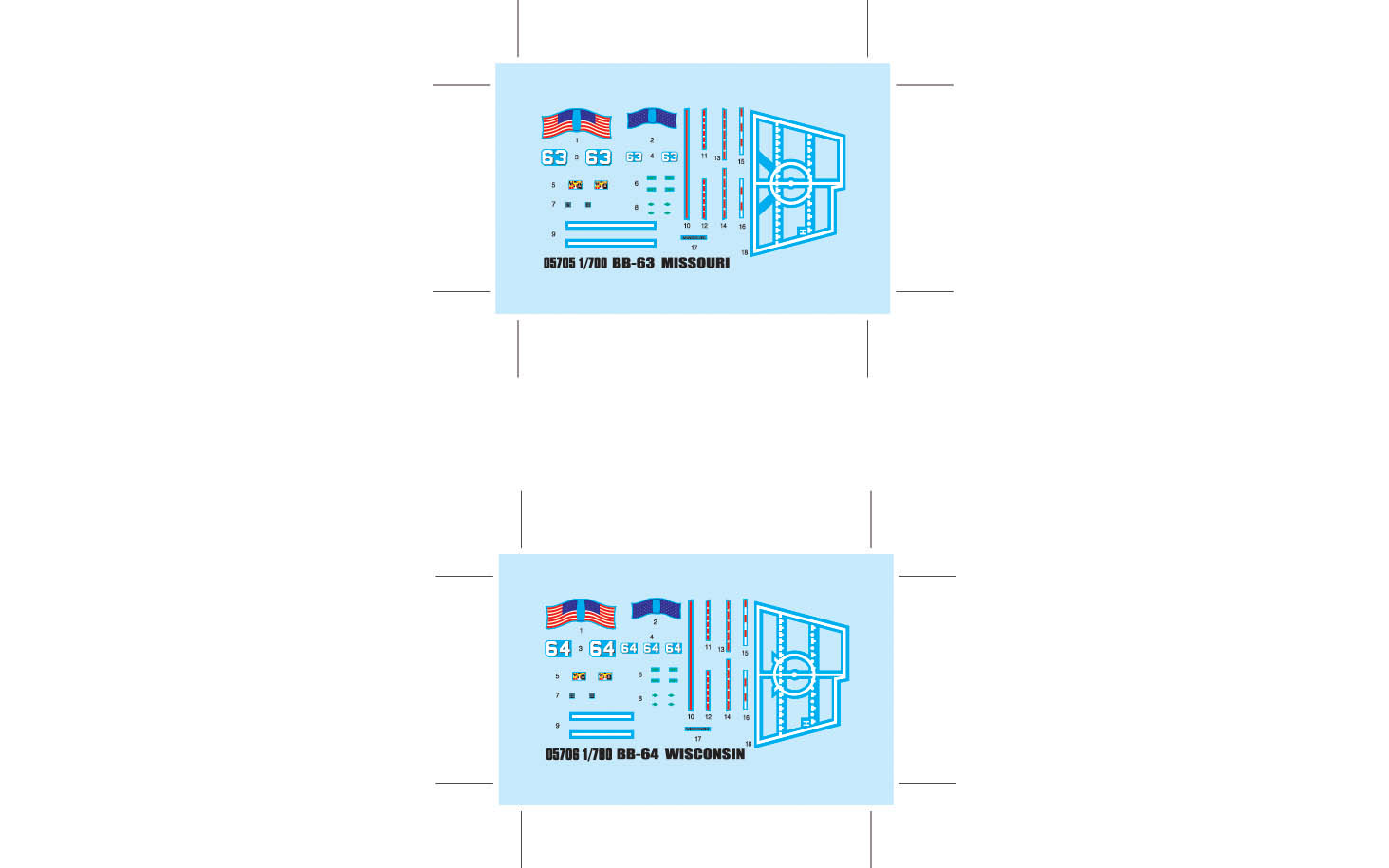 US Battleship BB-63 Missouri 1991 - Trumpeter 05705 | kingshobby.com