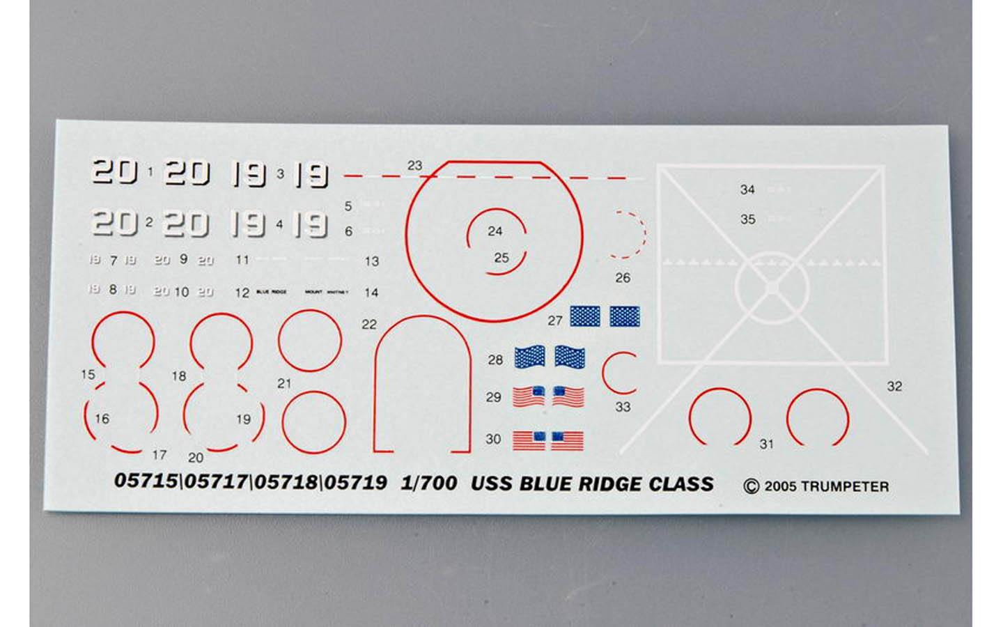USS Blue Ridge LCC-19 1997 - Trumpeter 05715 | kingshobby.com