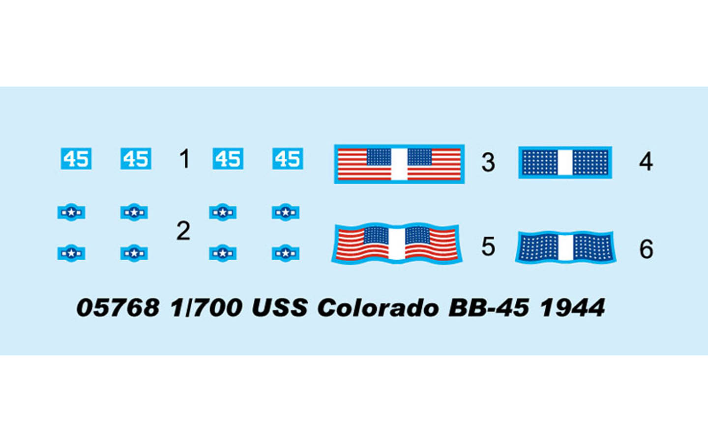 USS Colorado BB-45 1944 - Trumpeter 05768 | kingshobby.com