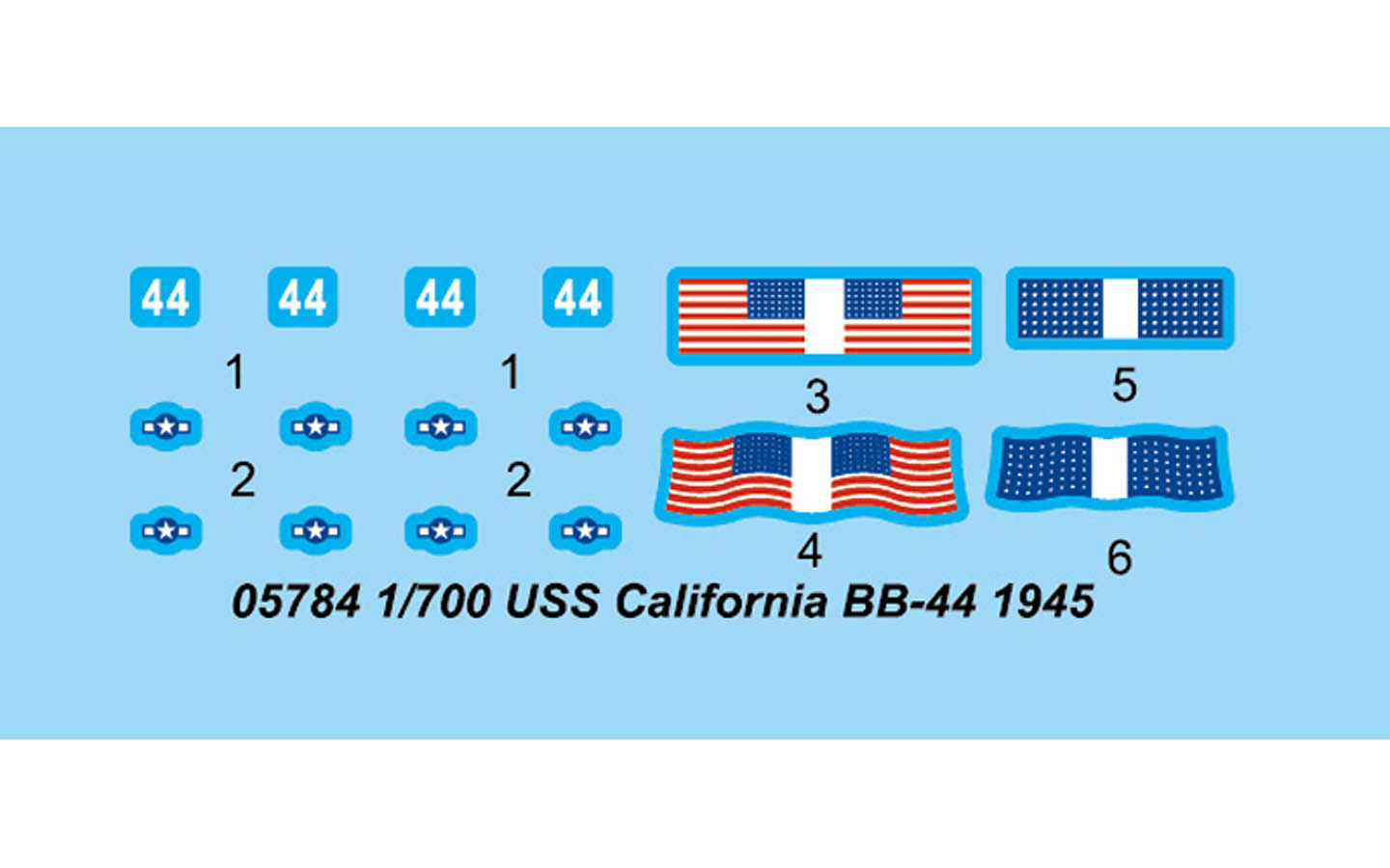 USS California BB-44 1945 - Trumpeter 05784 | kingshobby.com