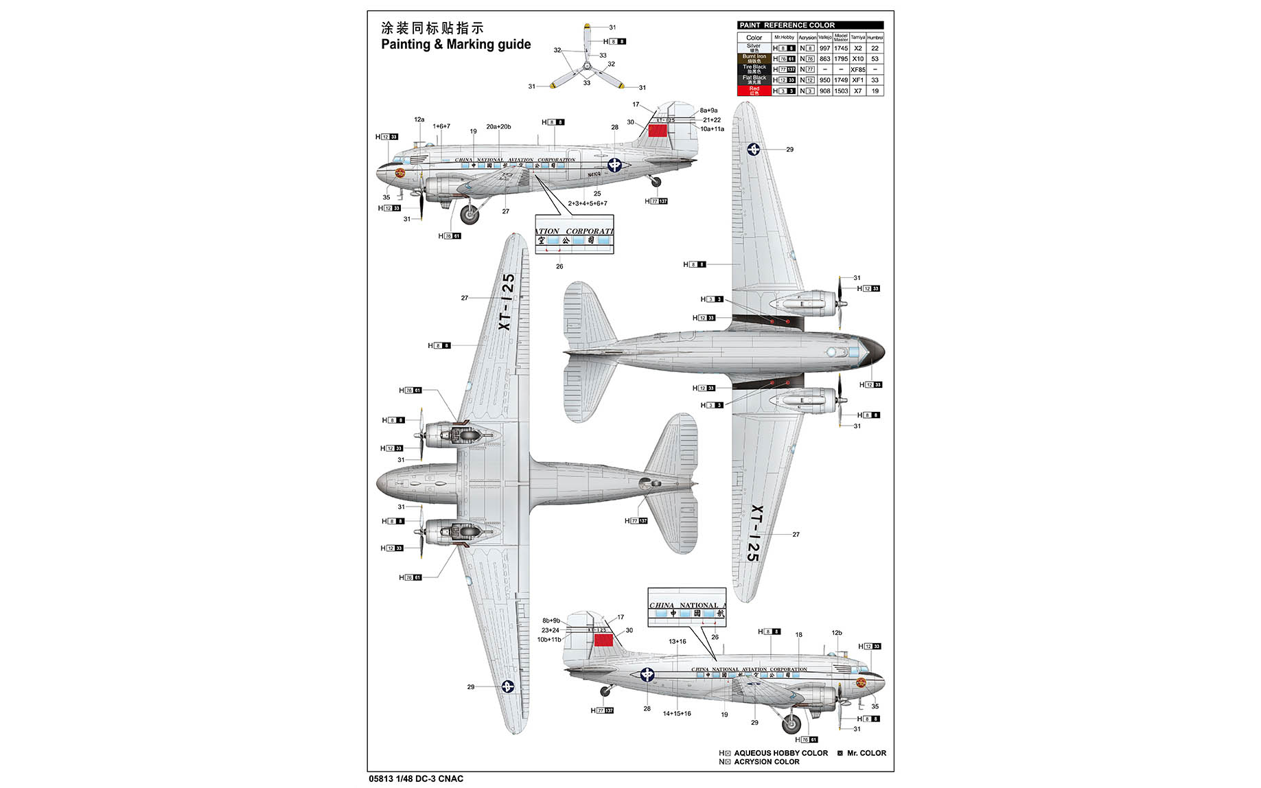 DC-3 CNAC - Trumpeter 05813 | kingshobby.com