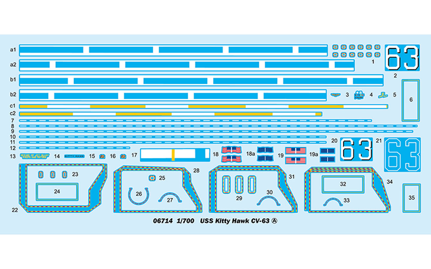USS Kitty Hawk CV-63 - Trumpeter 06714 | kingshobby.com