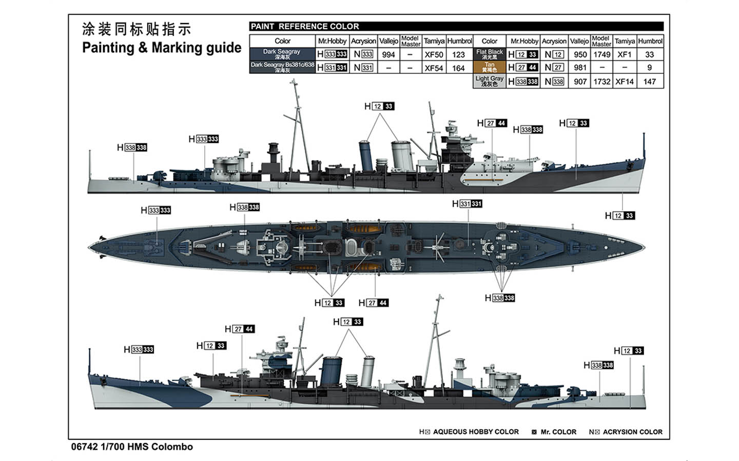 HMS Colombo - Trumpeter 06742 | kingshobby.com