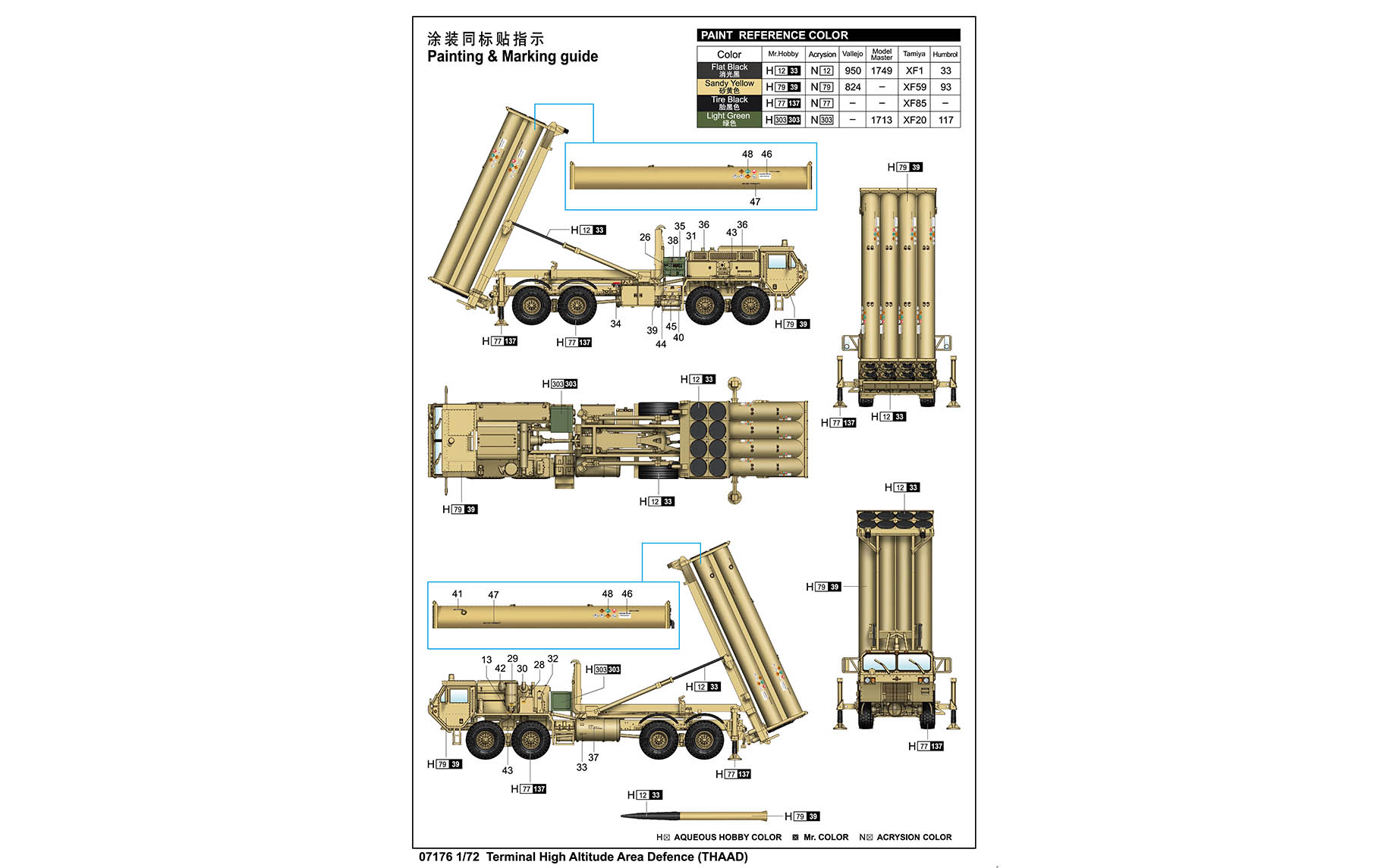 Terminal High Altitude Area Defence (THAAD) Missile System - Trumpeter ...