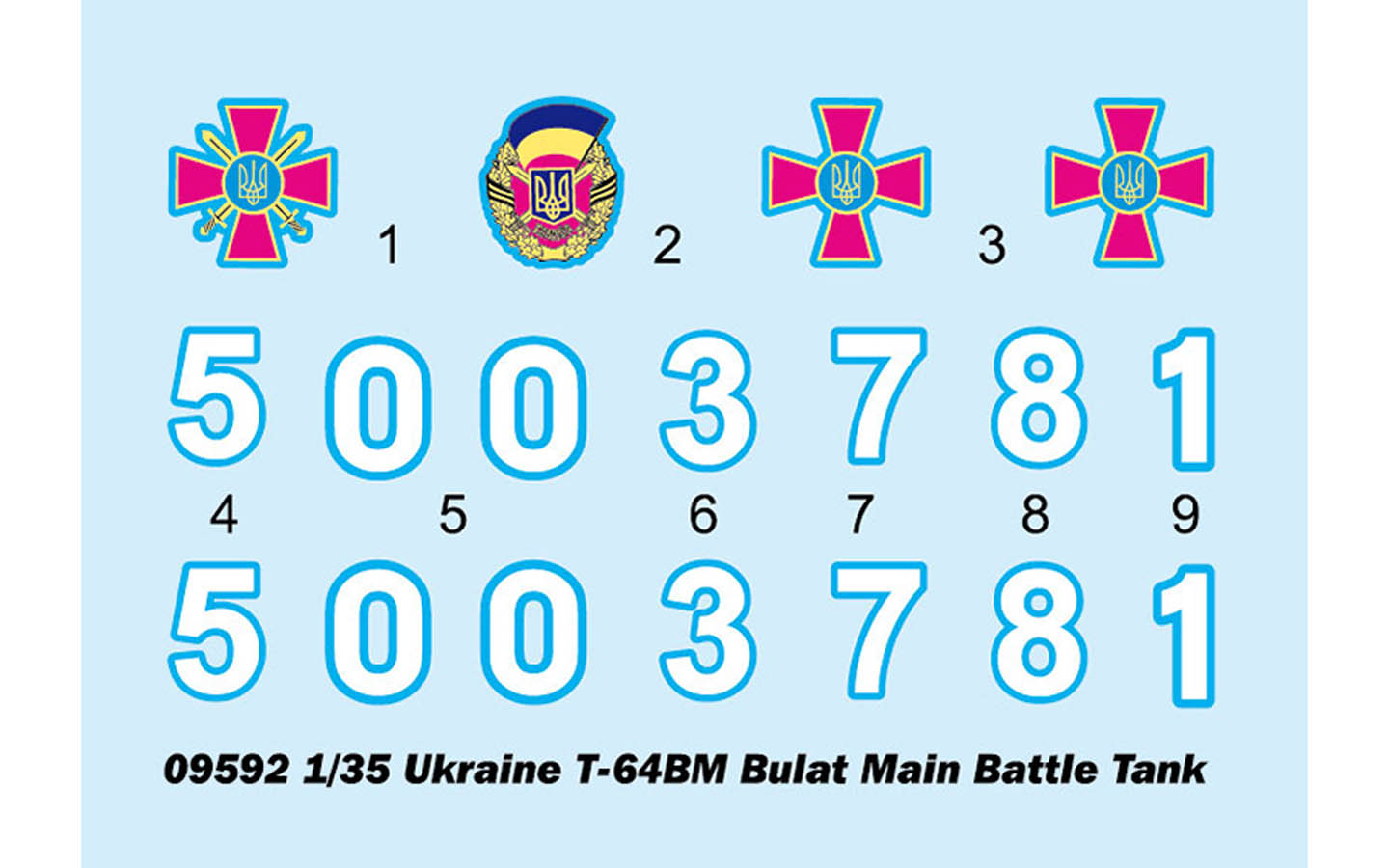 Ukraine T-64BM Bulat Main Battle Tank - Trumpeter 09592 | kingshobby.com