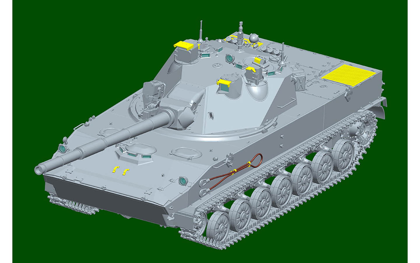 2S25 Sprut-SD Amphibious Light Tank - Trumpeter 09599 | kingshobby.com