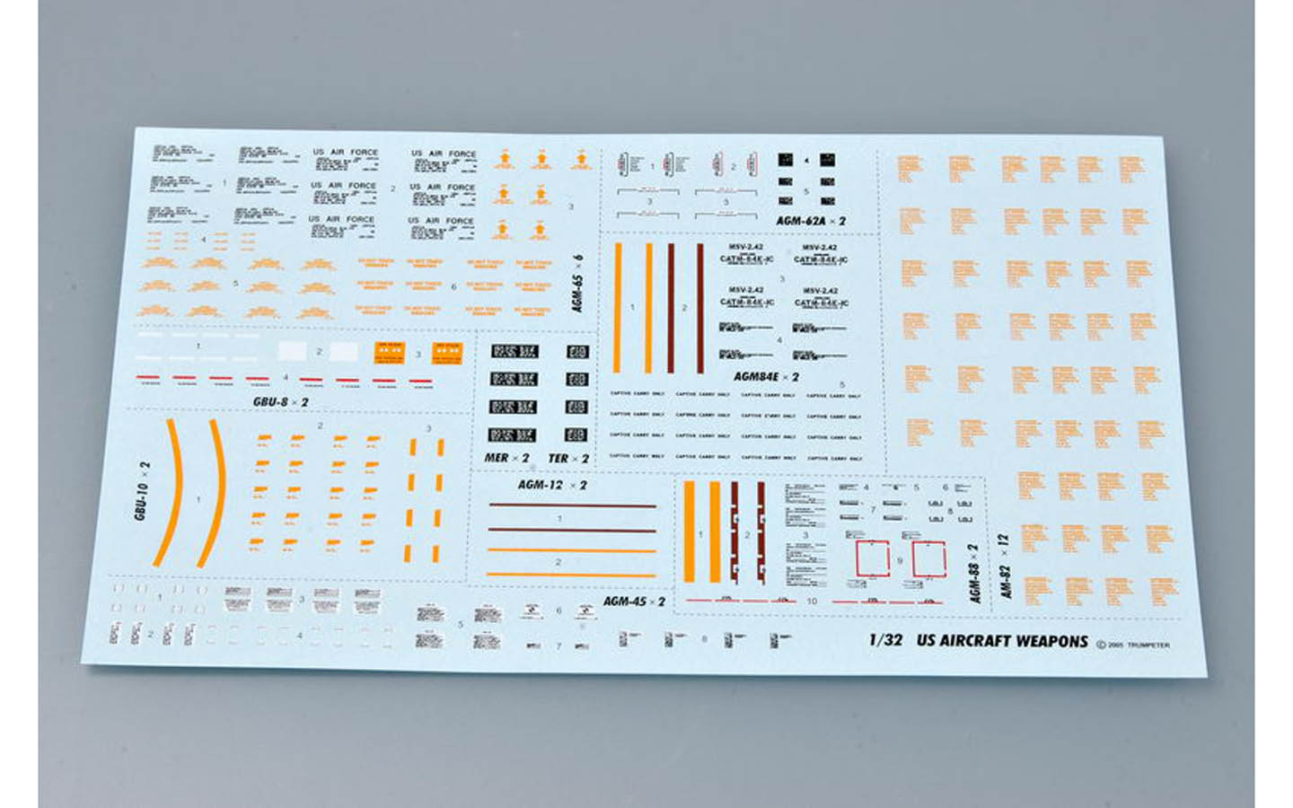 U.S. Aircraft Weapons, Set A - Trumpeter 03302 | kingshobby.com