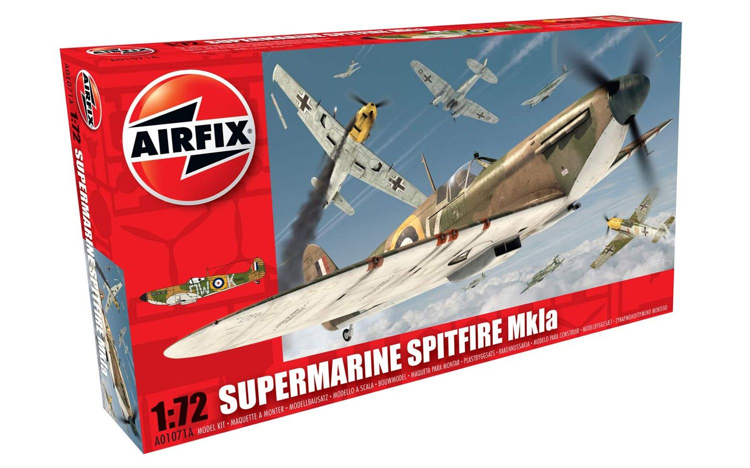 Supermarine Spitfire Mk.Ia - 1/72 Scale - Airfix A01071A | kingshobby.com