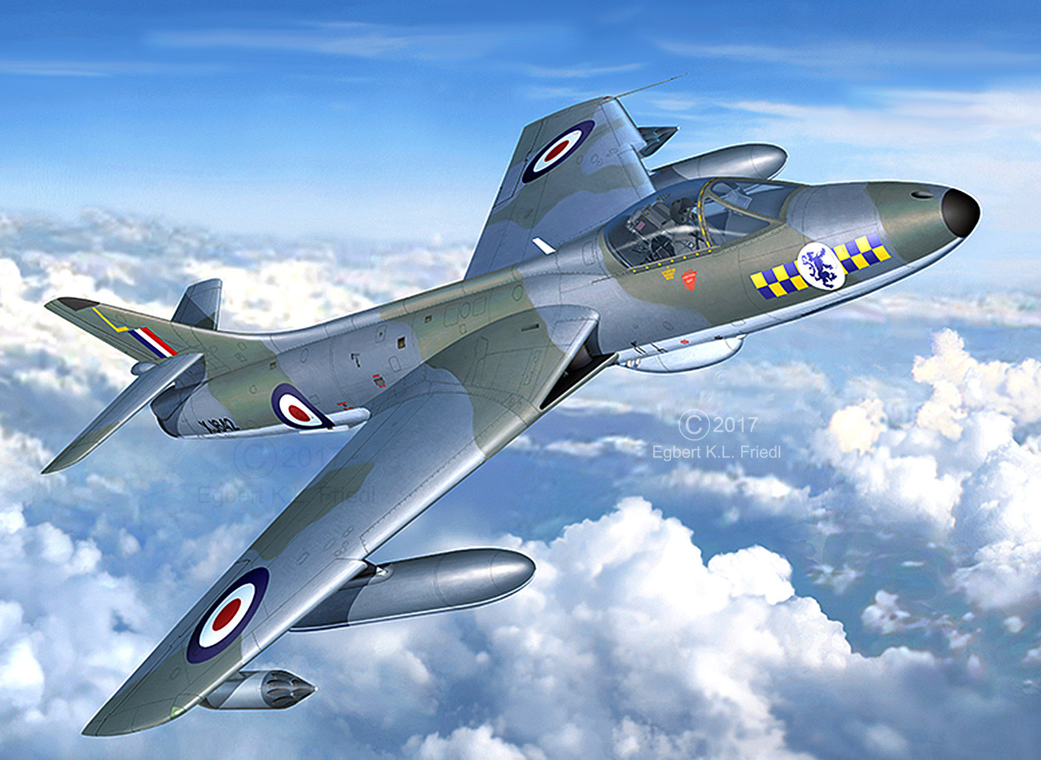 100 Years RAF - Hawker Hunter F GA9 - Revell 03908 | kingshobby.com